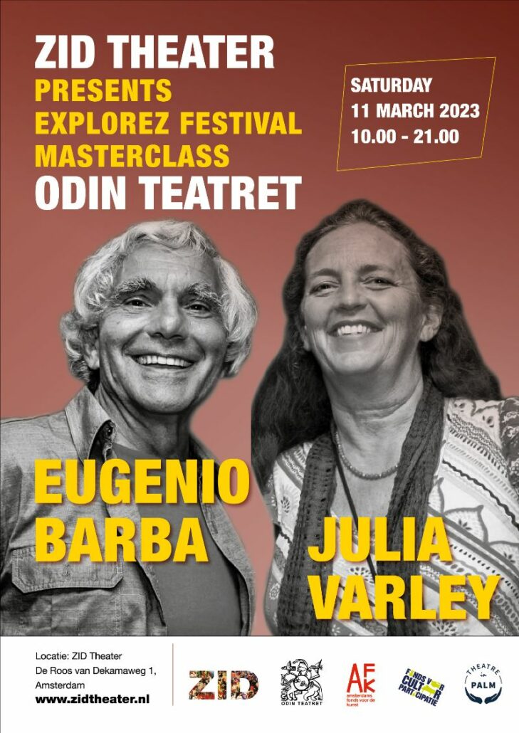 Masterclass Eugenio Barba & Julia Varley – ODIN TEATRET - TONE - Europe